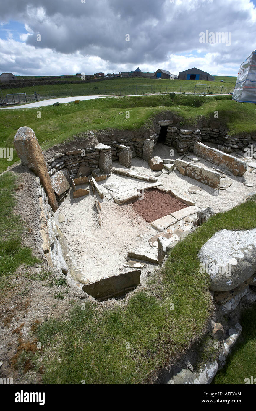 Skara Brae stone age village 3100 BC Bay of Skaill Orkney mainland ...
