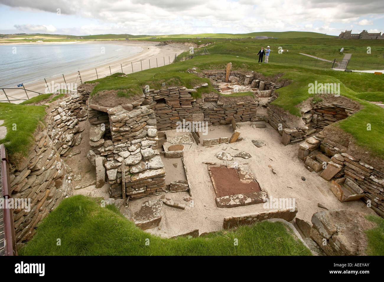 Skara Brae stone age village 3100 BC Bay of Skaill Orkney mainland ...