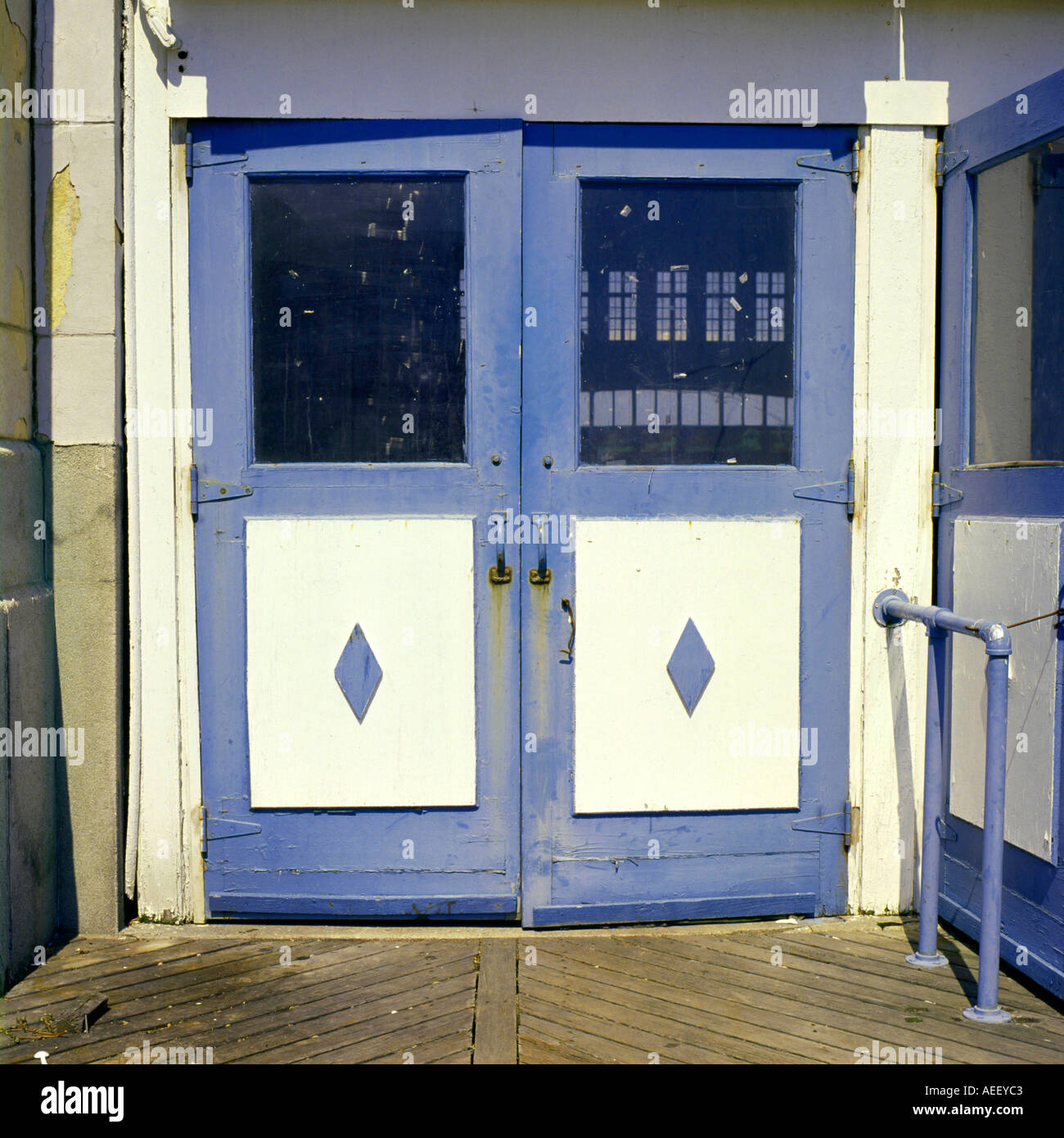 Blue Doors Stock Photo - Alamy