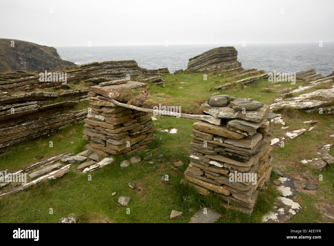 Replica of a platform used for excarnation rites near the Tomb of the ...