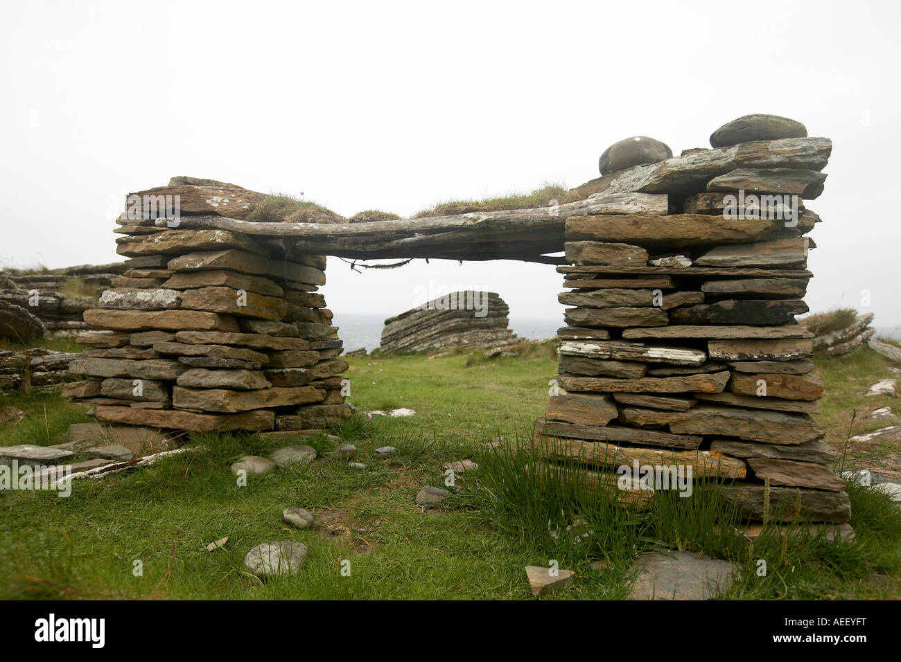 Replica of a platform used for excarnation rites near the Tomb of the ...