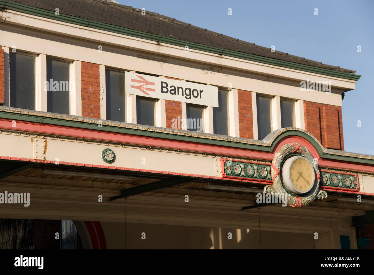 Bangor Railway station, North Wales, United Kingdom Stock Photo - Alamy