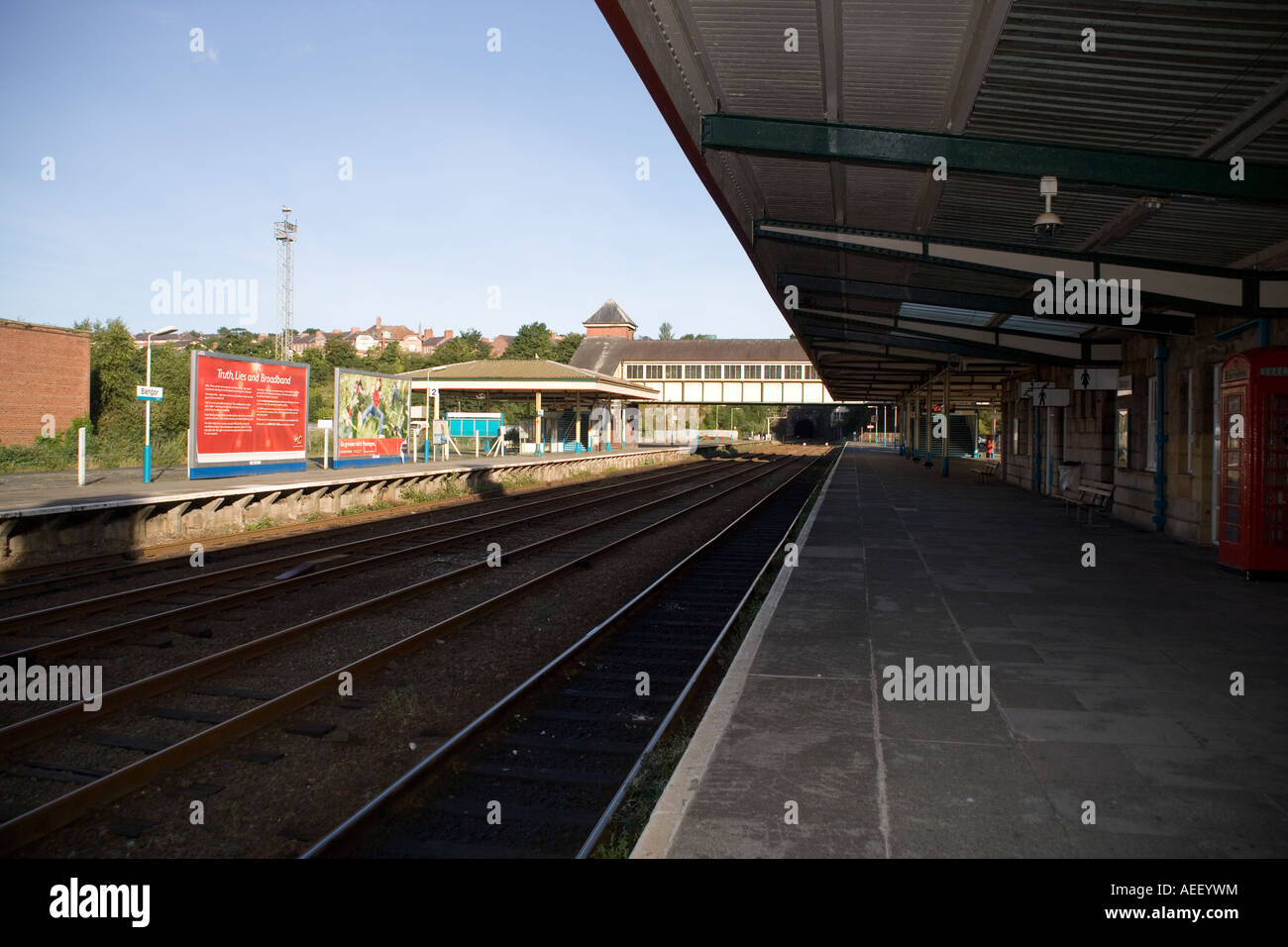 Bangor Railway station, North Wales, United Kingdom Stock Photo - Alamy