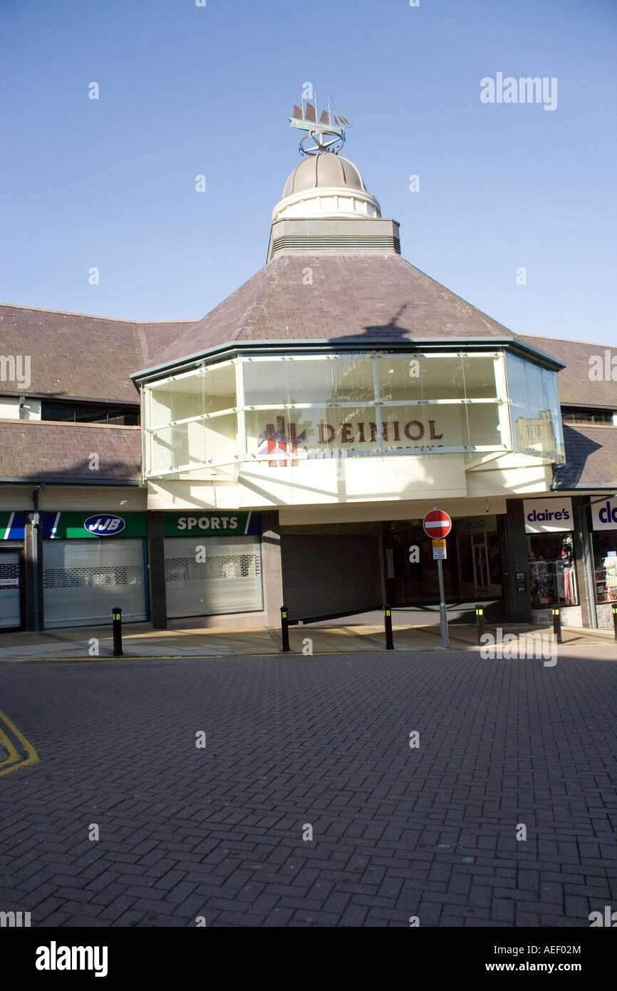 Deiniol Shopping centre Bangor, North Wales Stock Photo - Alamy