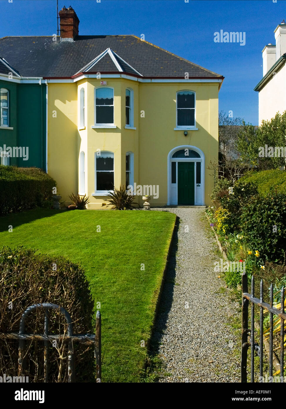 A colourful semi-detached house, Dublin, Ireland Stock Photo - Alamy