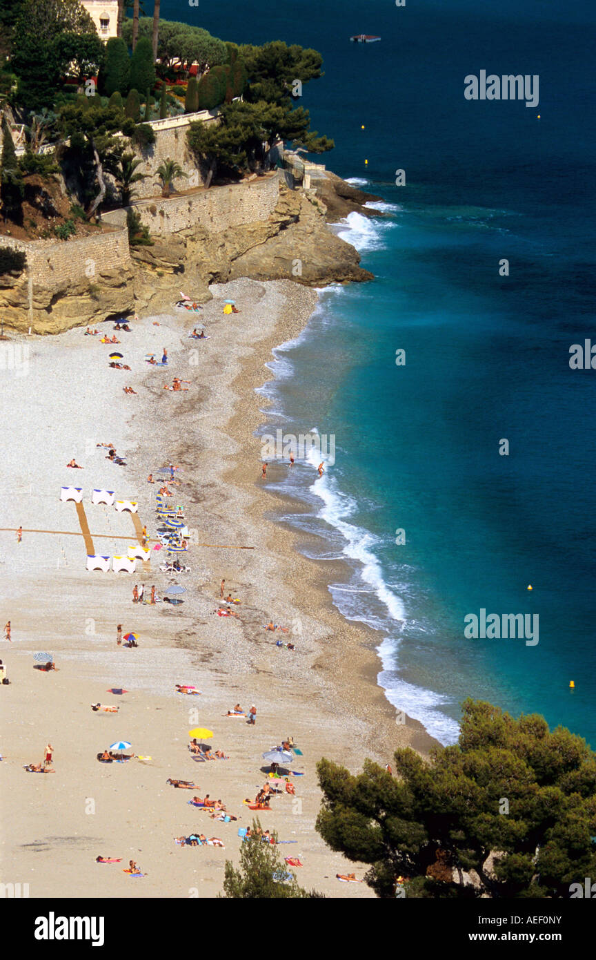 Roquebrune Plage de Cabbe Cap Martin Alpes-Maritimes 06 Cote d'Azur French Riviera PACA France ...