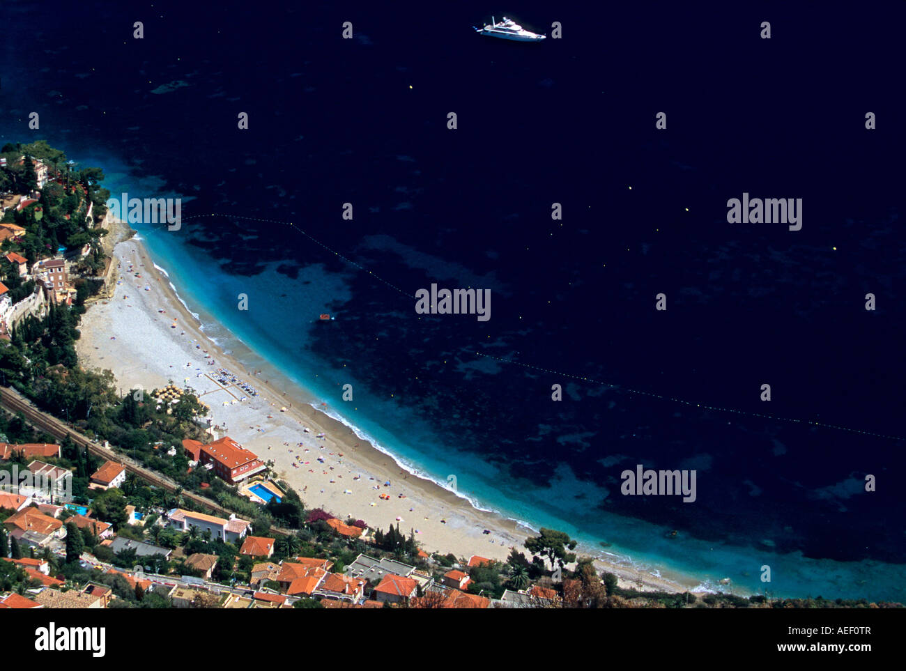 Roquebrune Plage de Cabbe Cap Martin Alpes-Maritimes 06 Cote d'Azur French Riviera PACA France ...