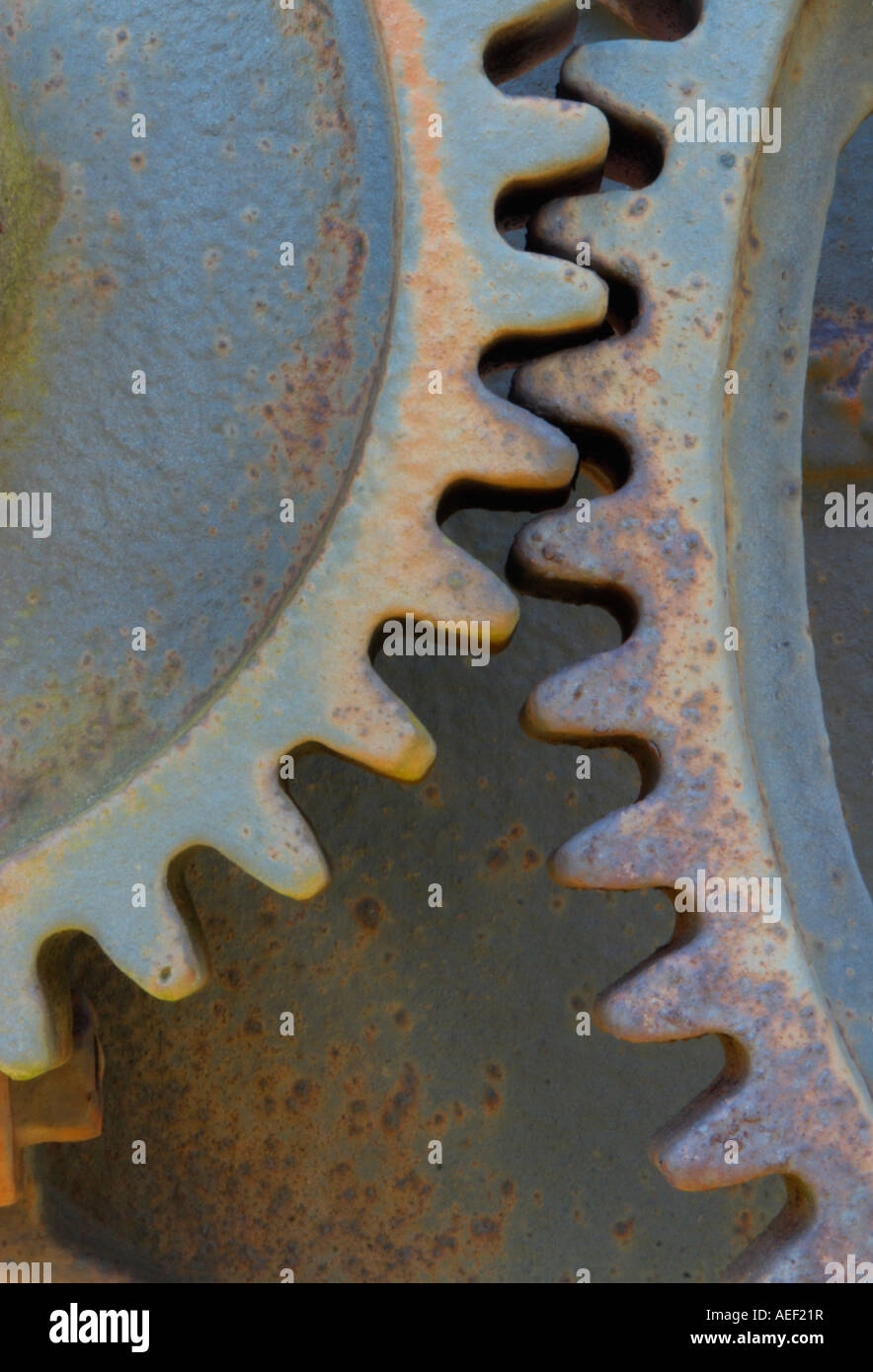 Rusty cog wheels Stock Photo - Alamy
