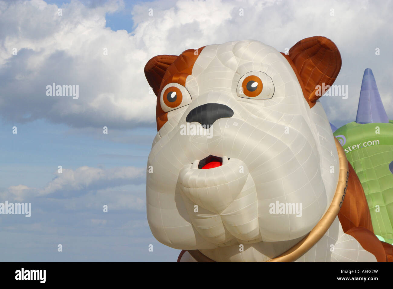 Churchill dog special shape balloon at Bristol Balloon Fiesta Stock ...