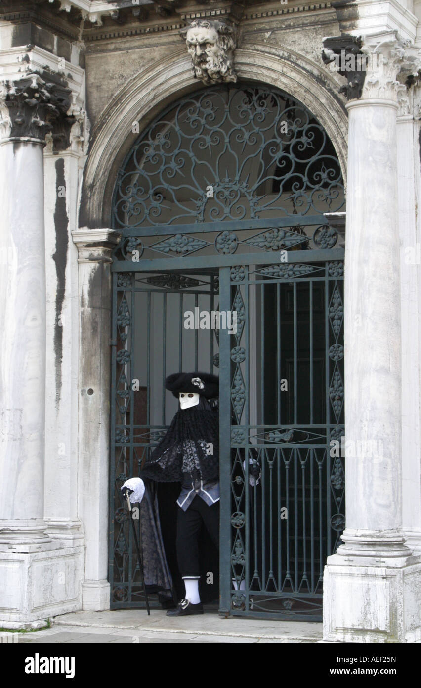 Masked character, Venice Carnival Stock Photo - Alamy