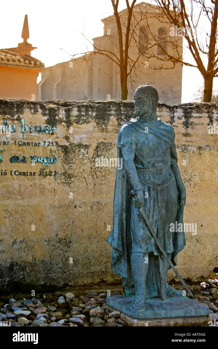 monument to rodrigo Diaz of vivar cid campeador in vivar of cid burgos ...