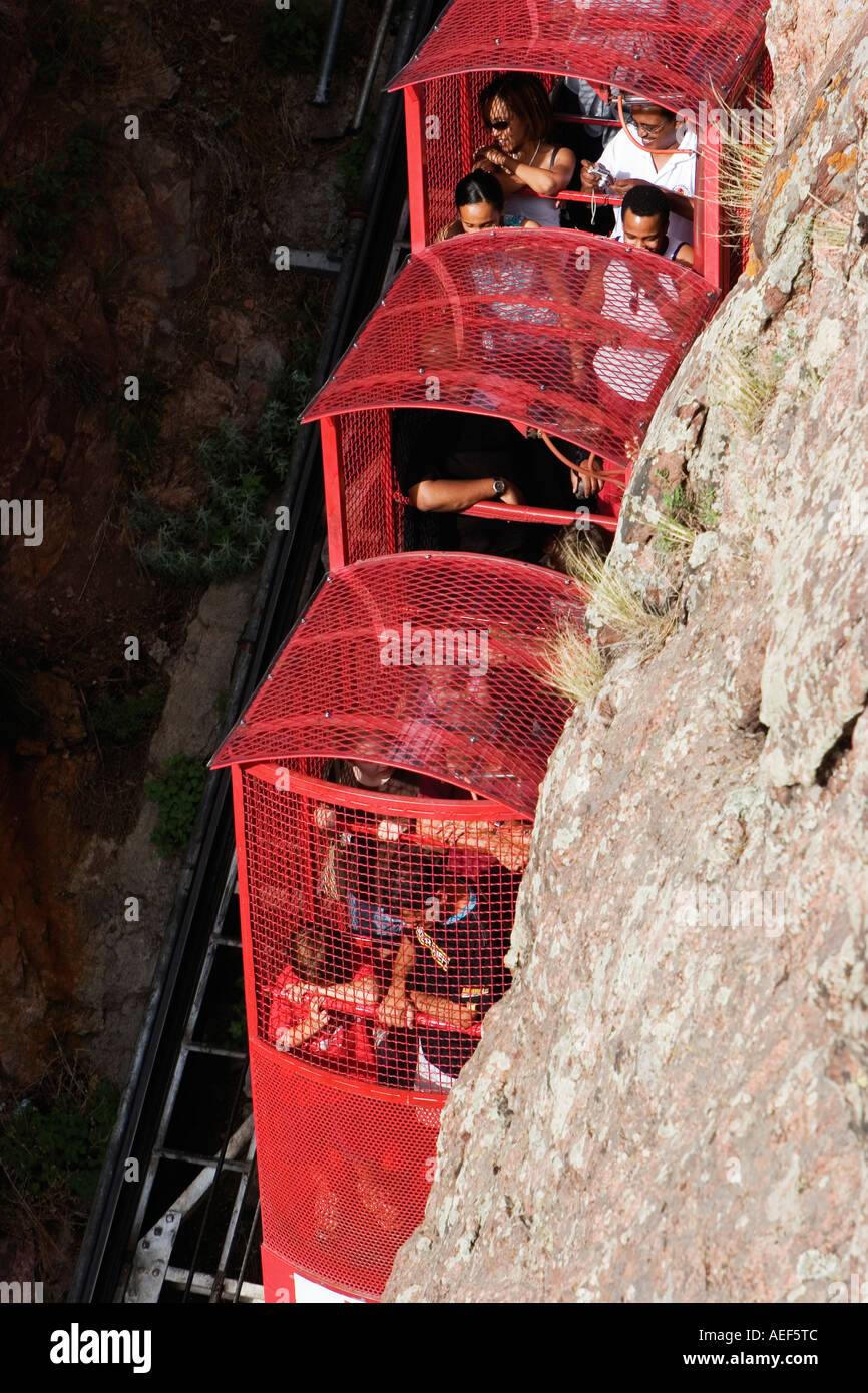 Incline railway at the Royal Gorge Bridge and Park near Canon City ...