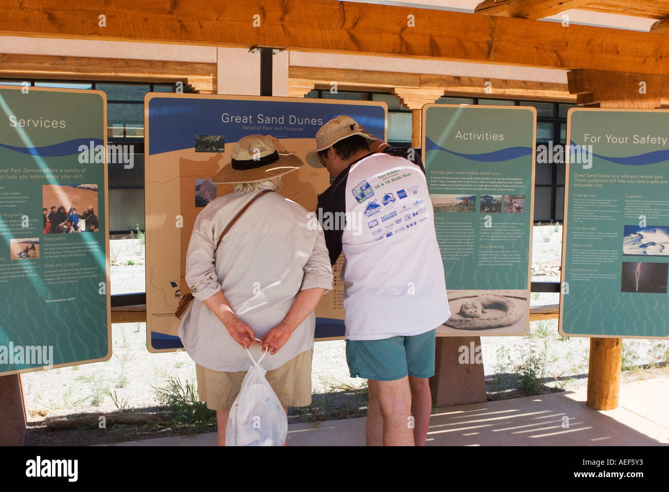 Visitor Center at the Great Sand Dunes National Park Colorado USA June ...