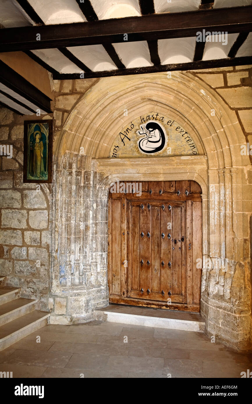 inside the convent of the nuns clarisas in vivar of cid burgos Castile ...