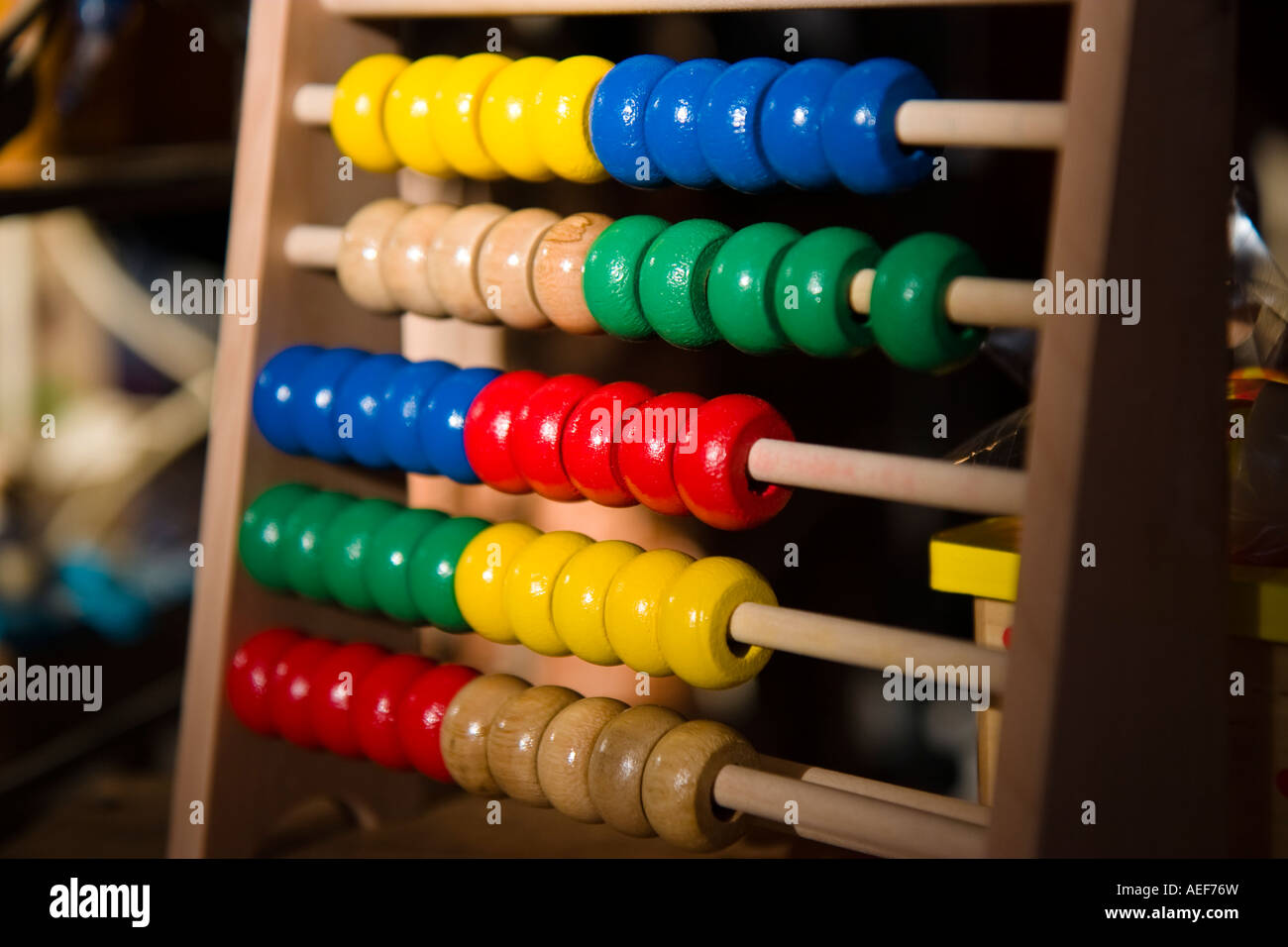 Colour wooden abacus Stock Photo - Alamy