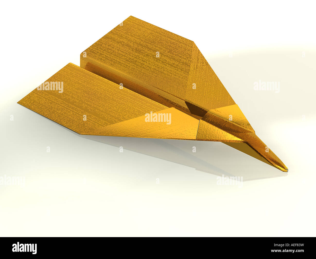 3d gold paper plane hi-res stock photography and images - Alamy