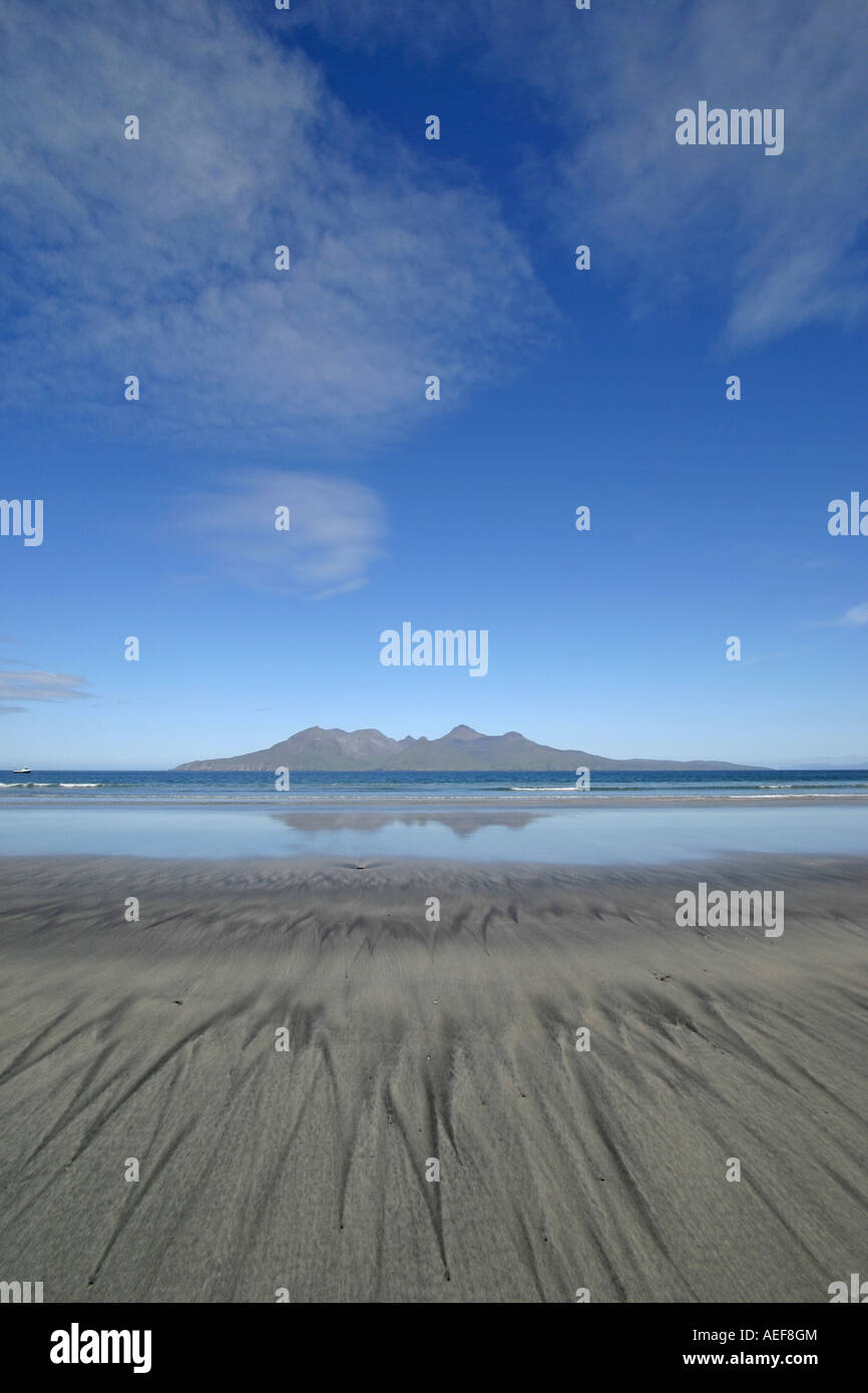 eigg view to rhum Stock Photo - Alamy
