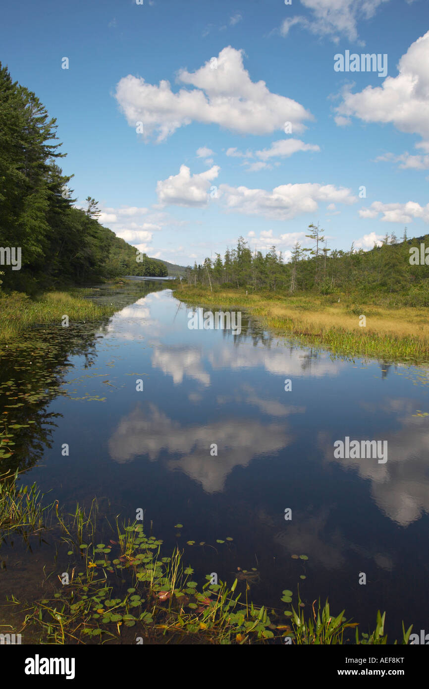 Oxbow Lake outlet near Speculator in the Adirondack Mountains of New ...