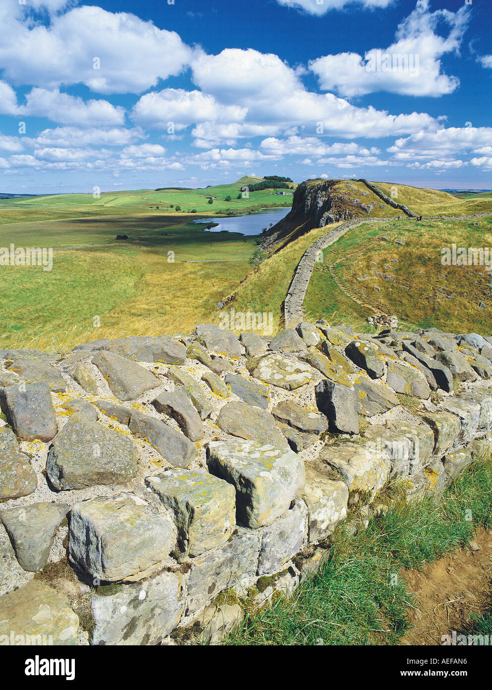 Steel Rigg, Hadrian's Wall, Northumberland, UK Stock Photo - Alamy