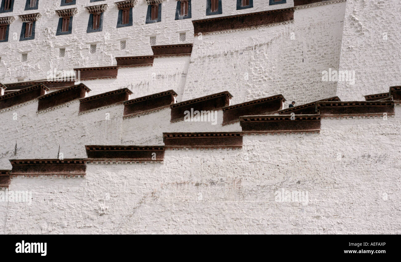 Detail of Potala Palace Lhasa Stock Photo - Alamy