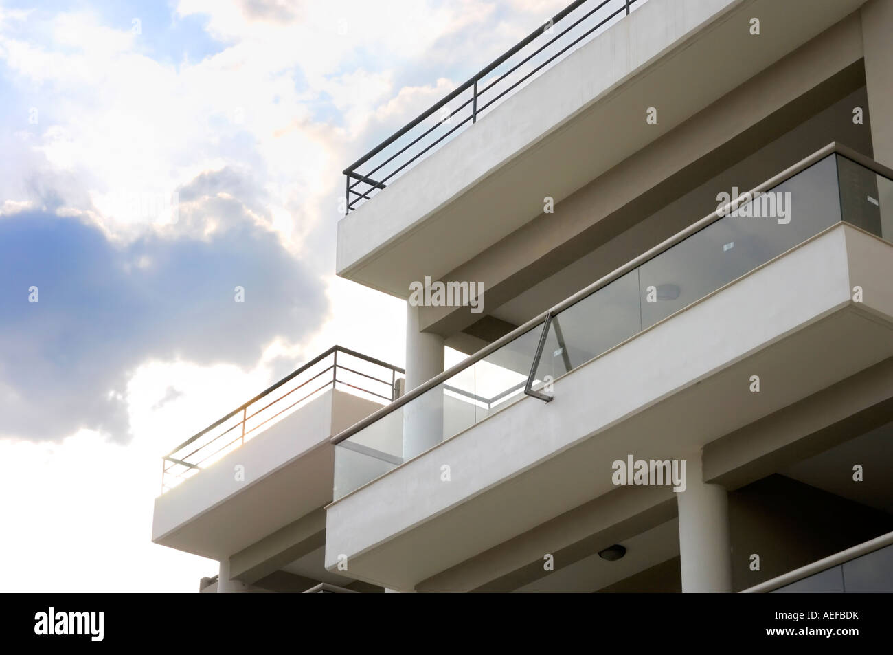 Modern Building Balconies Stock Photo - Alamy