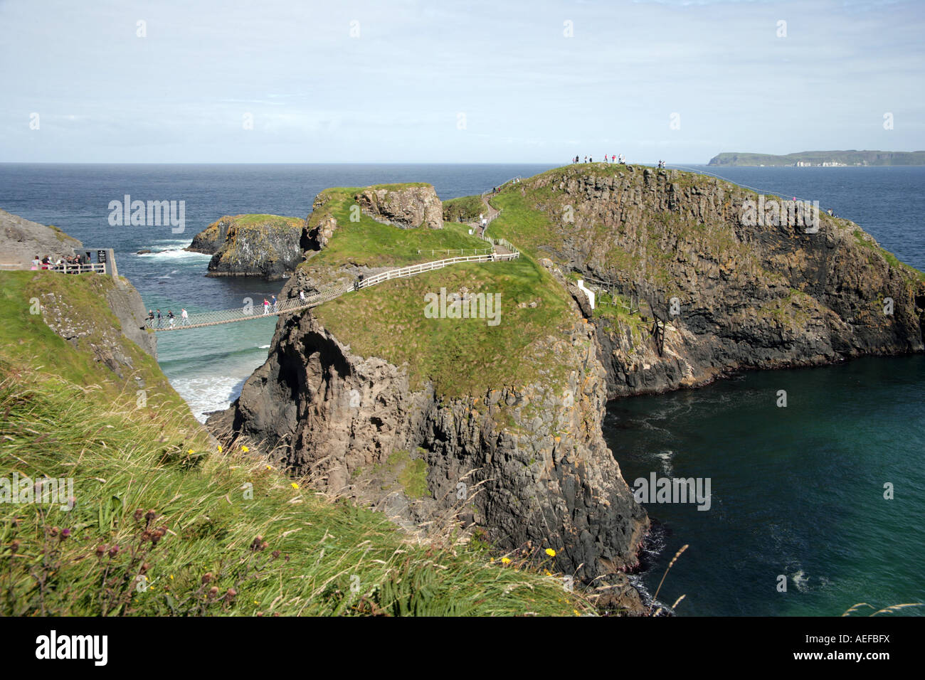 Carrick a Rede Rope Bridge Stock Photo - Alamy