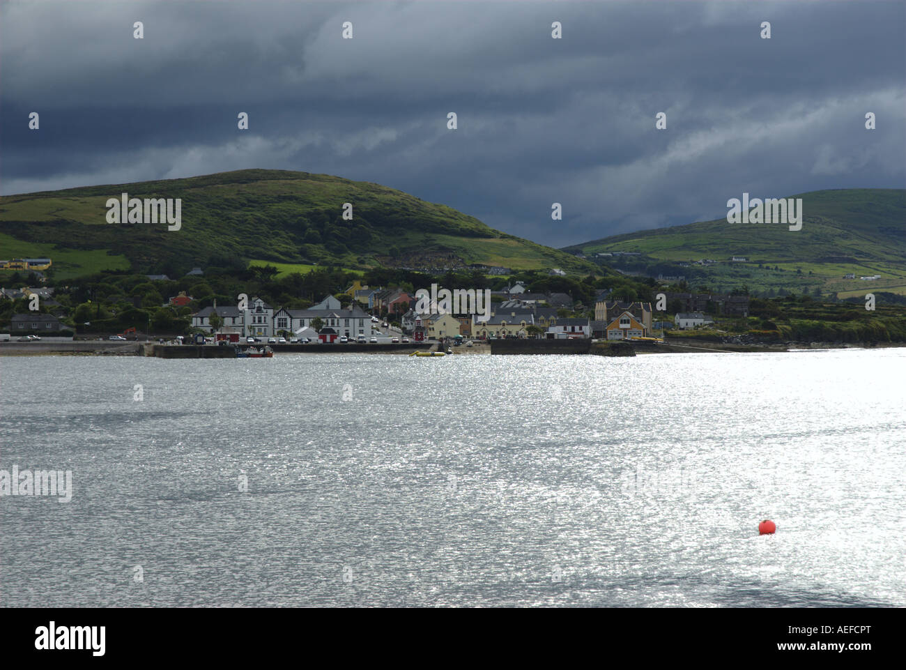 Knightstown, Valentia Island (from the mainland), Co. Kerry, Ireland ...