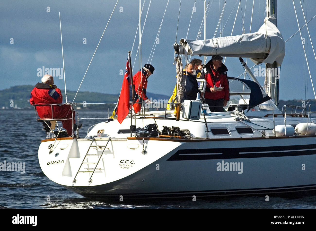 Yacht Racing on the Clyde Stock Photo - Alamy