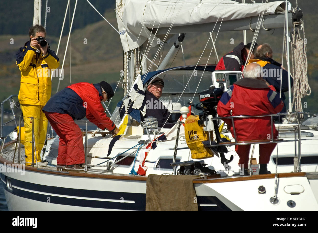 Yacht Racing on the Clyde Stock Photo - Alamy