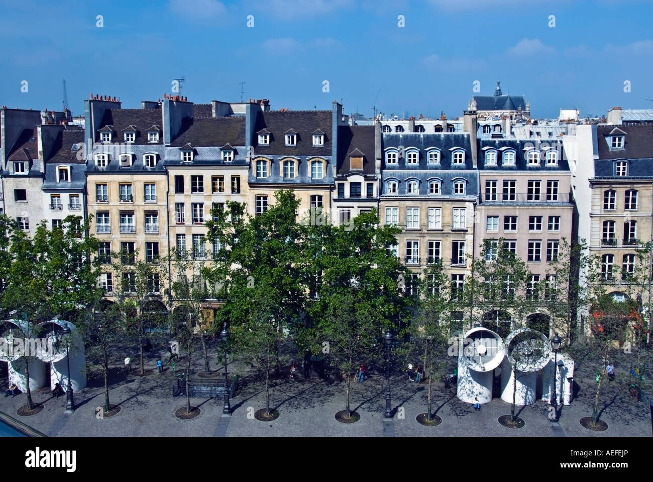Paris France Old Residential Architecture Building Facades in the ...