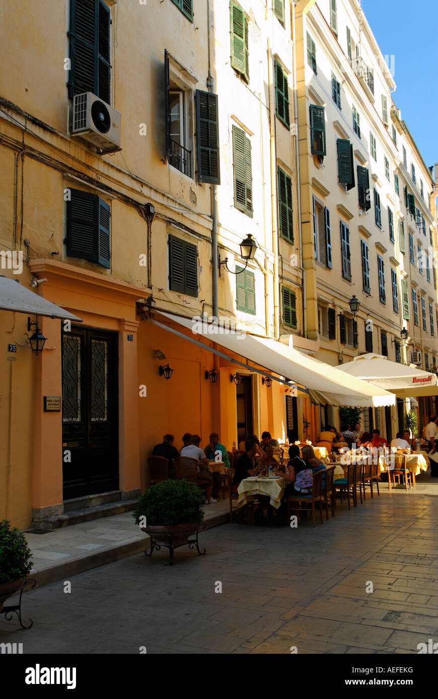 Street, Corfu, Greece Stock Photo - Alamy