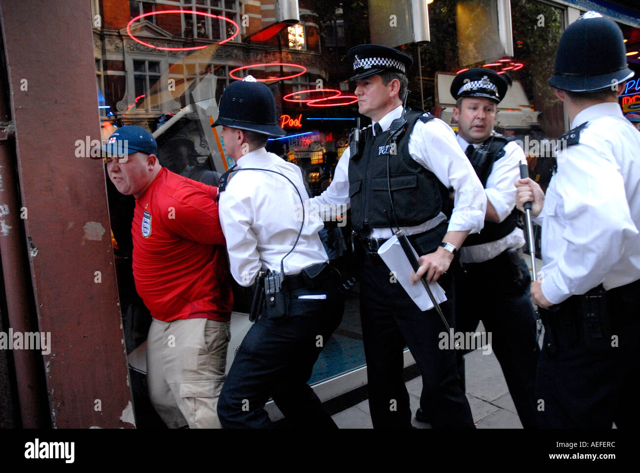 England Football Fan Police Stock Photos & England Football Fan Police ...