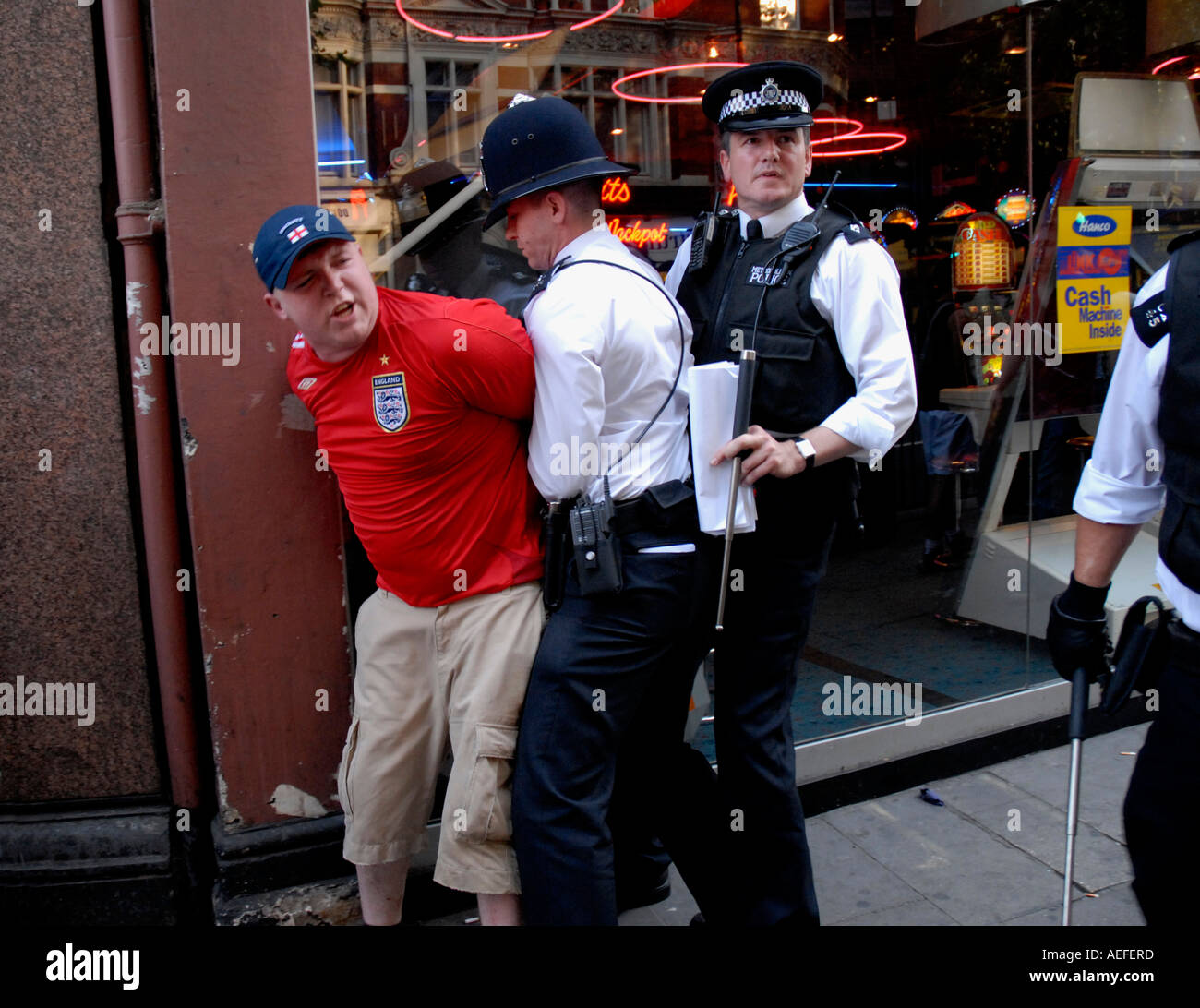England fans holding hi-res stock photography and images - Alamy