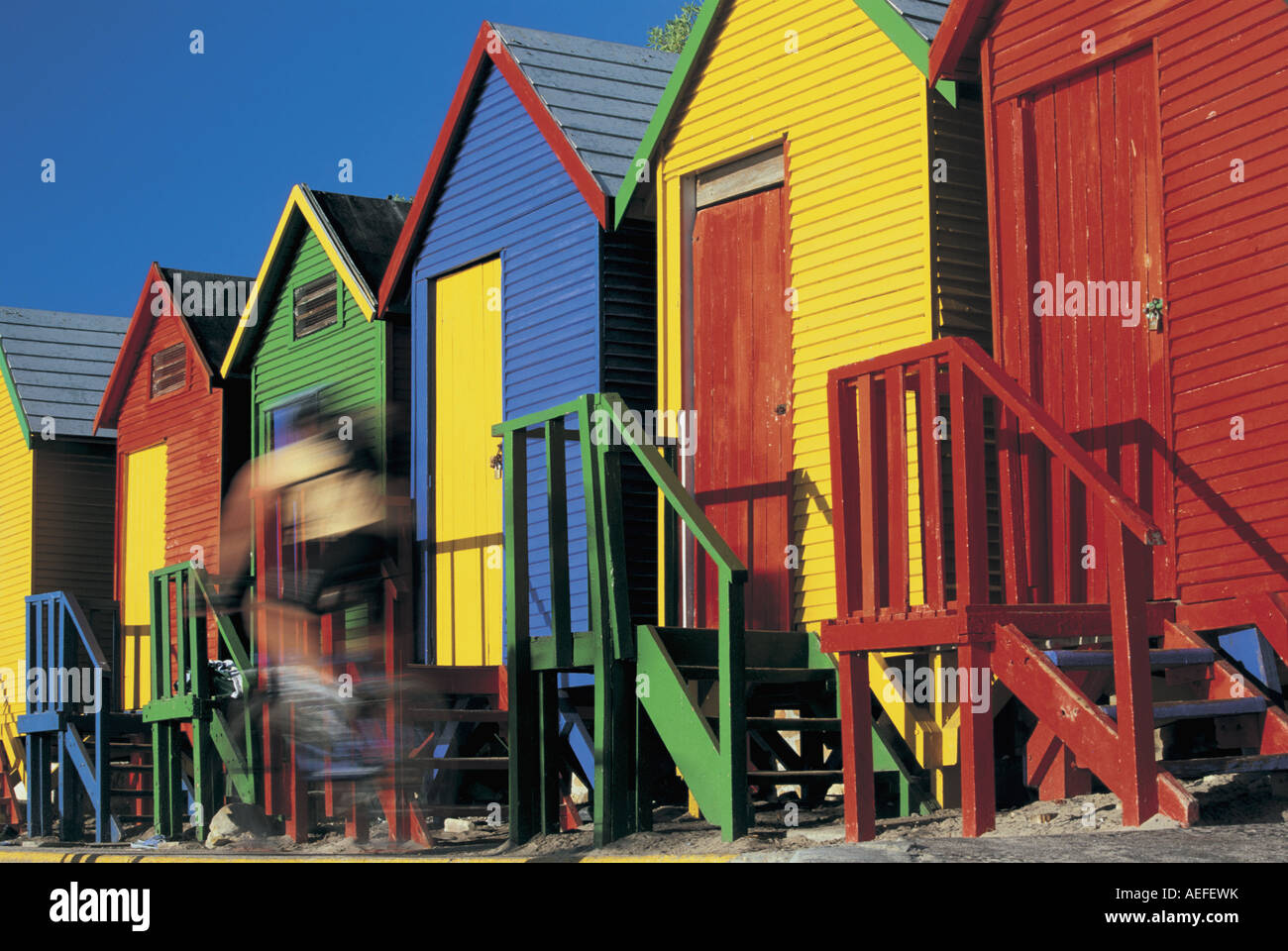 Victorian Beach Huts Cape Town South Africa Stock Photo - Alamy