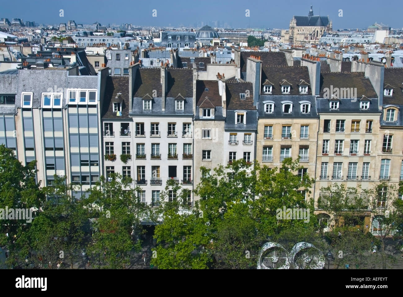 Paris France Old Residential Architecture Building Facades in the ...