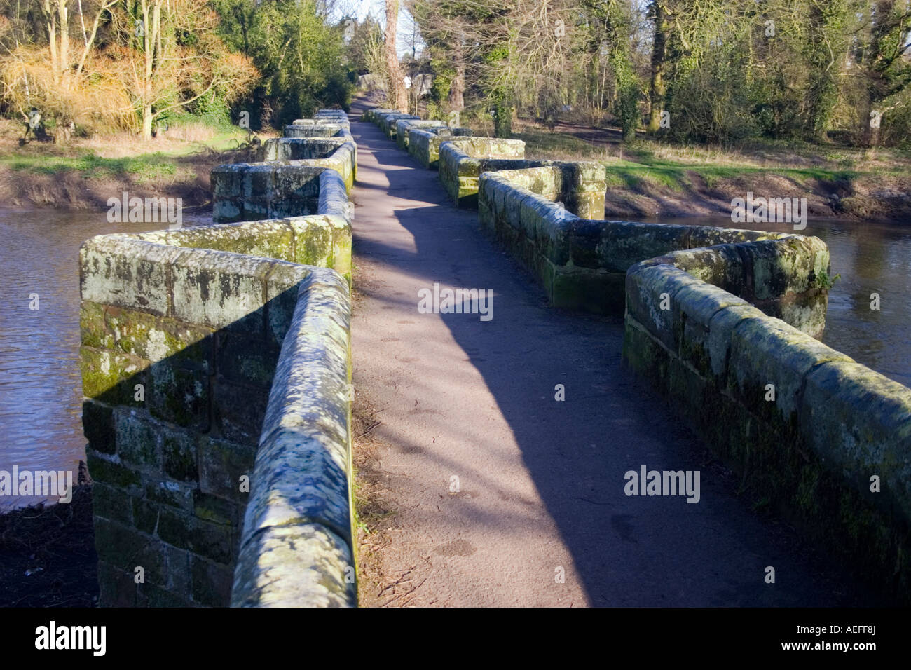 Essex Bridge, Footbridge over the river Trent Stock Photo - Alamy