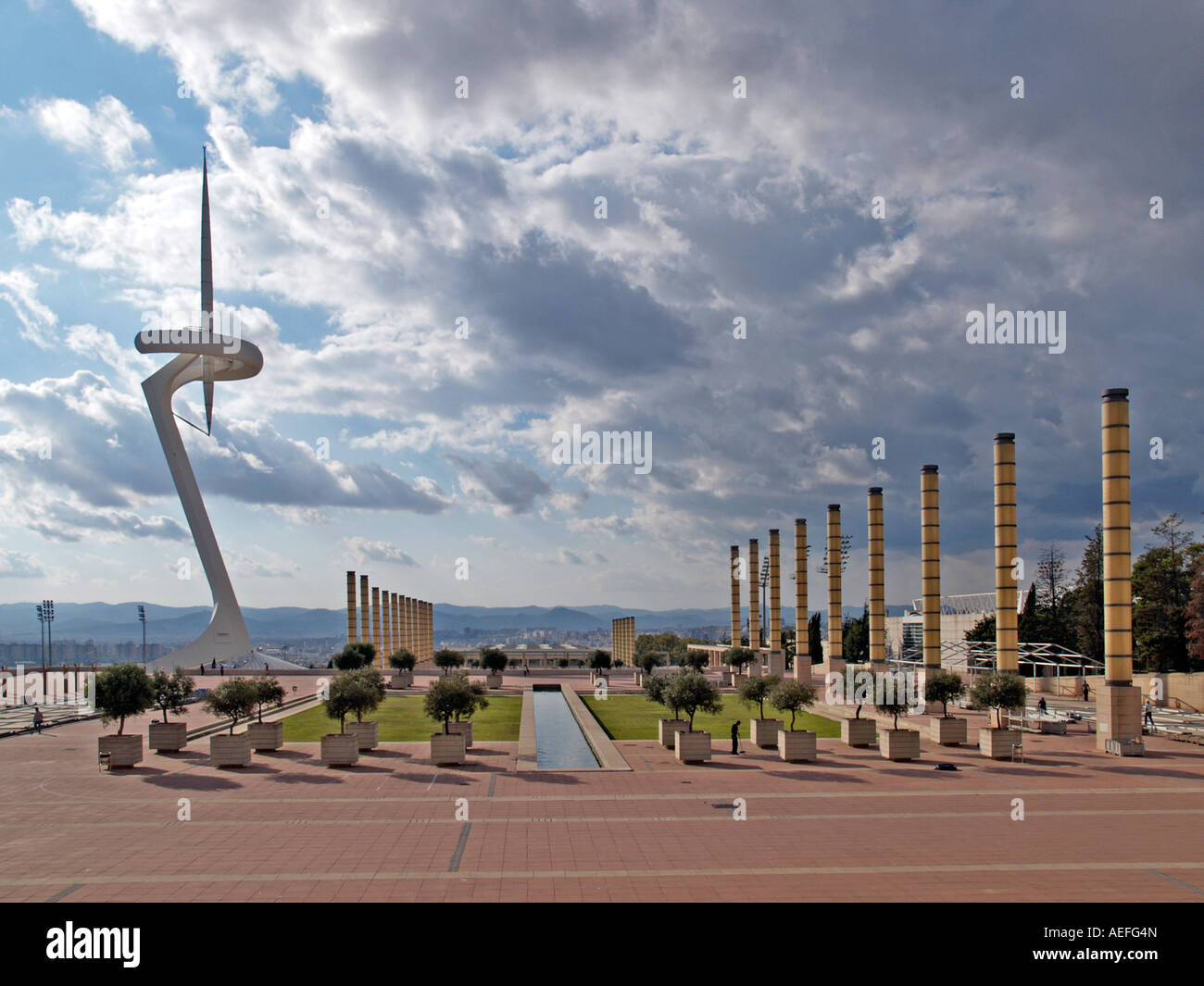 Telefonica's tower, Barcelona Stock Photo - Alamy