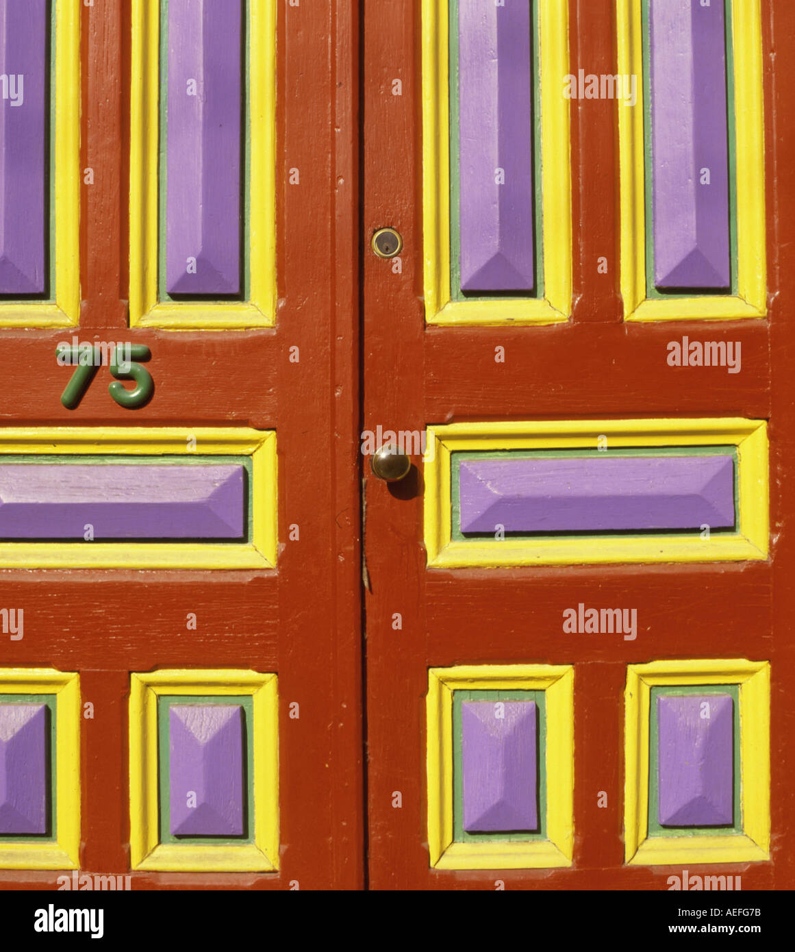 Colorful door Stock Photo - Alamy