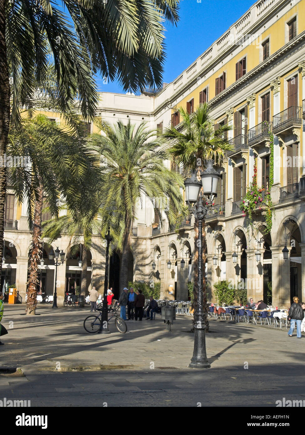 The royal place, Barcelona Stock Photo - Alamy
