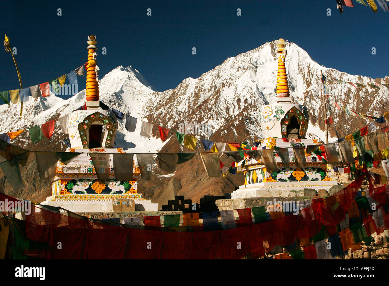 Buddhist stupa in spiti valley hi-res stock photography and images - Alamy