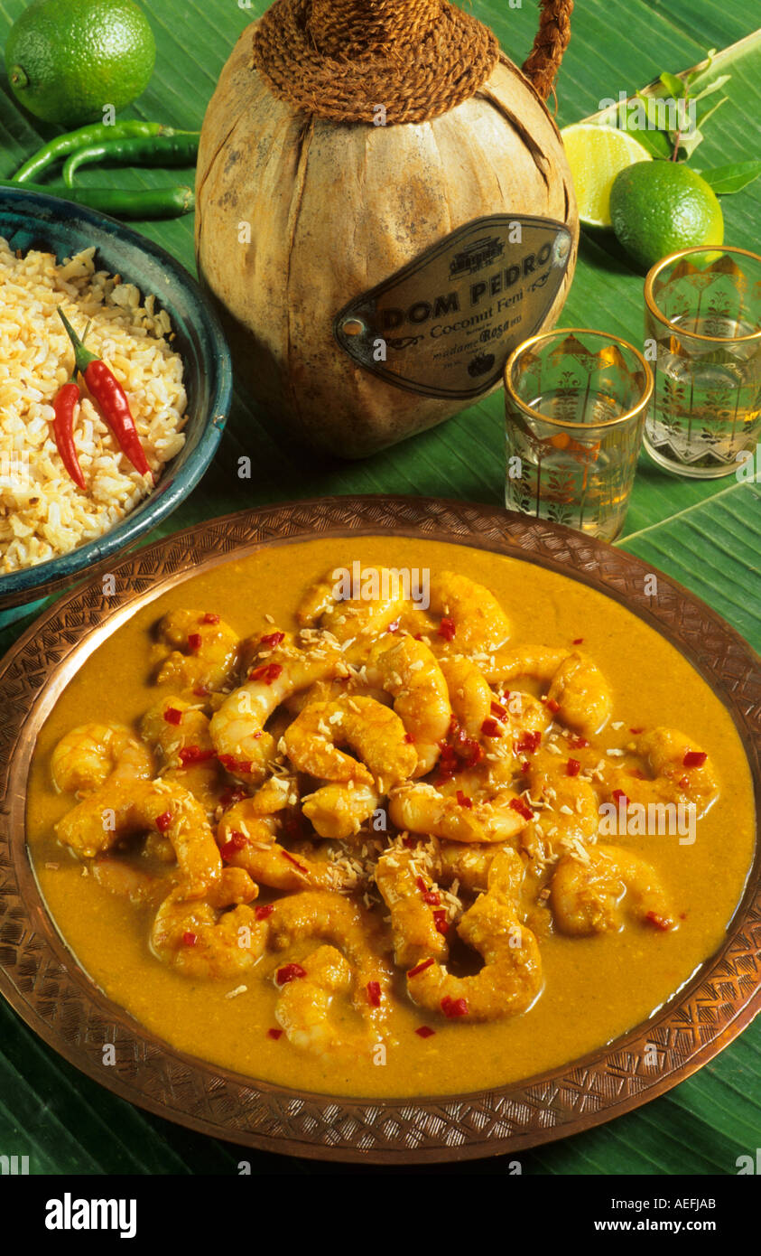 Prawn curry Goa India Stock Photo - Alamy