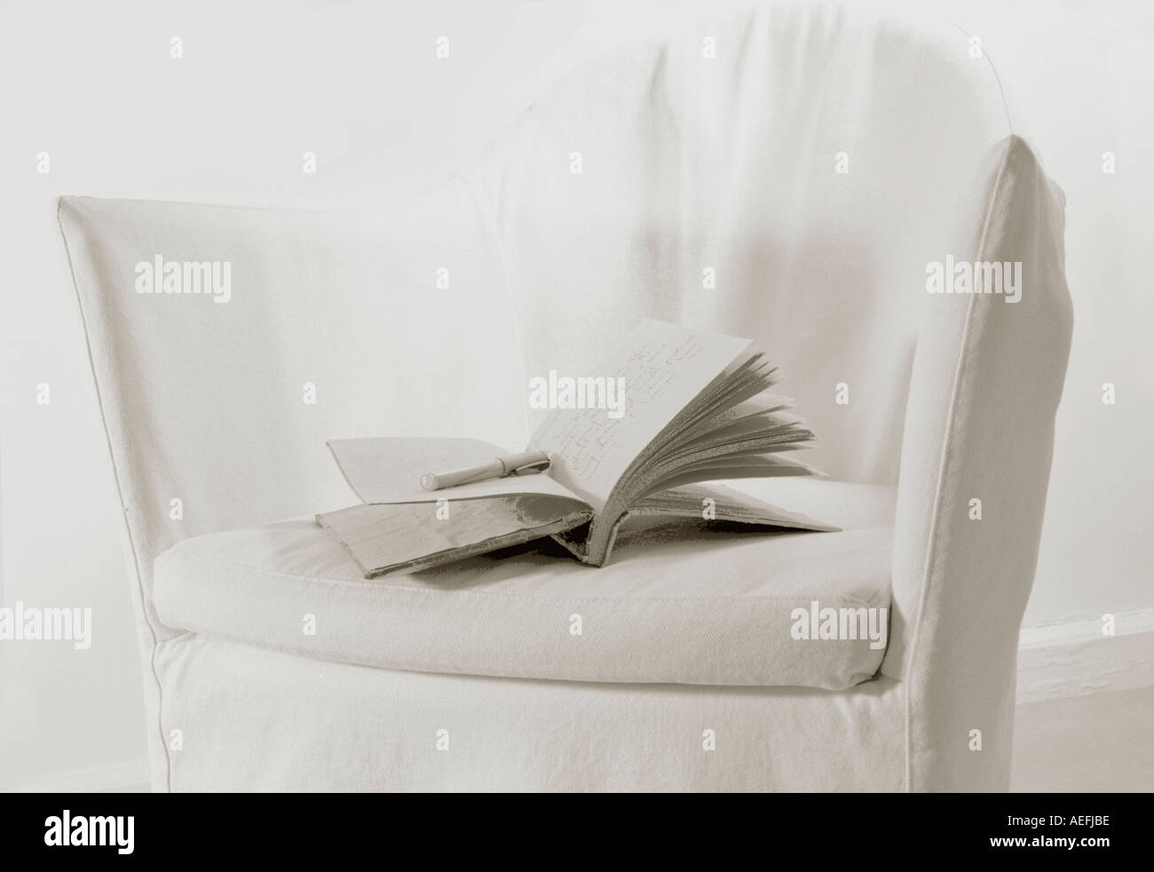 Writing inside open book Stock Photo - Alamy