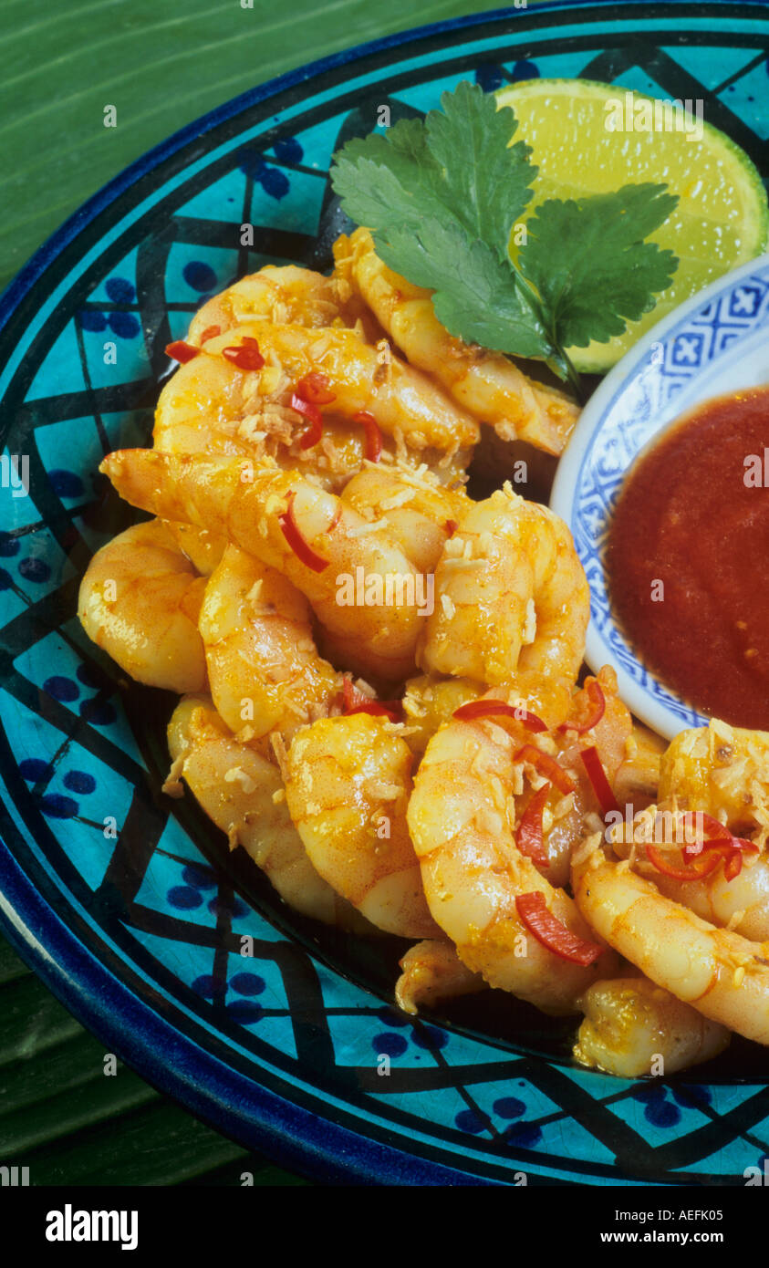Prawns Piri Piri Portugal and Goa Stock Photo - Alamy