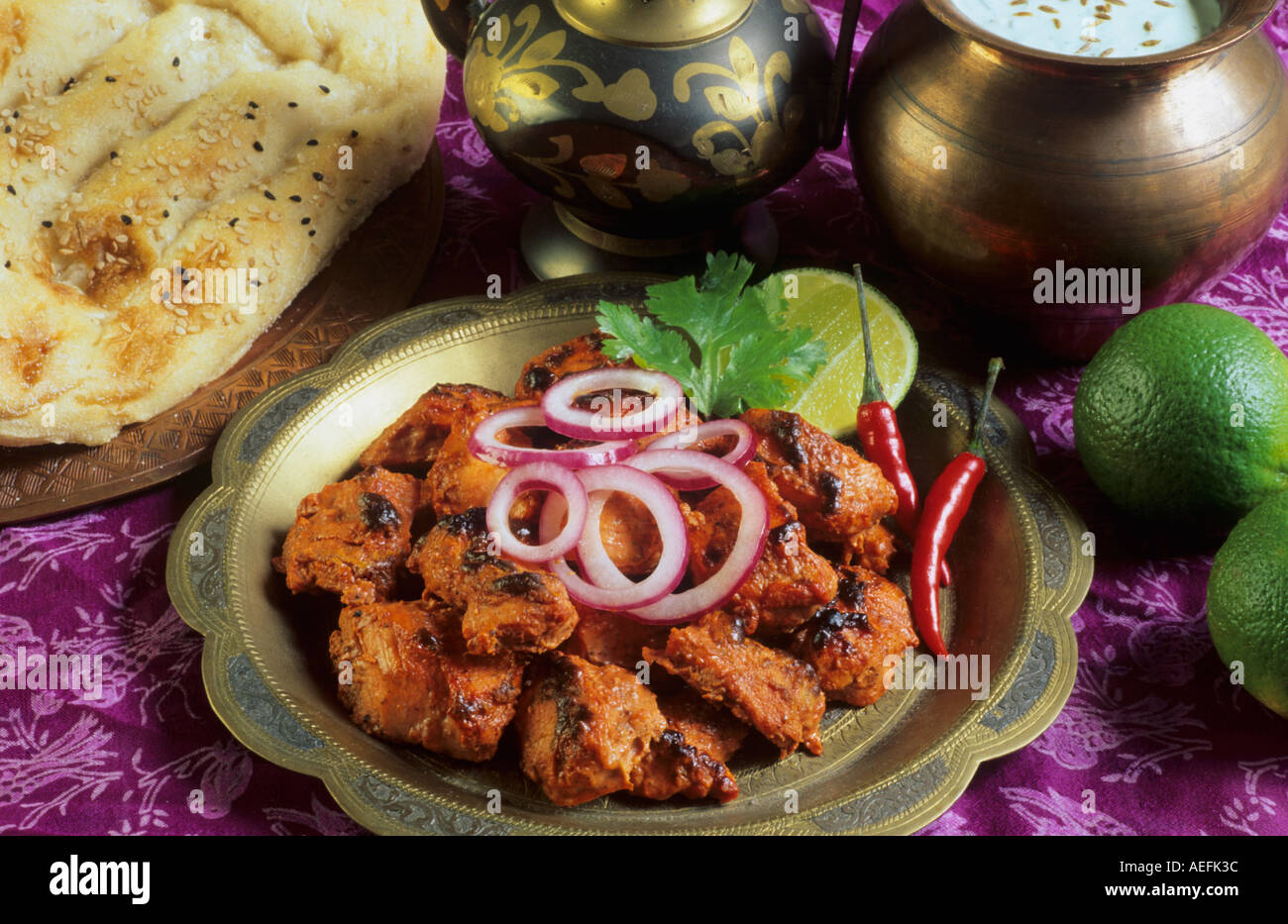 Chicken Tikka India Stock Photo - Alamy