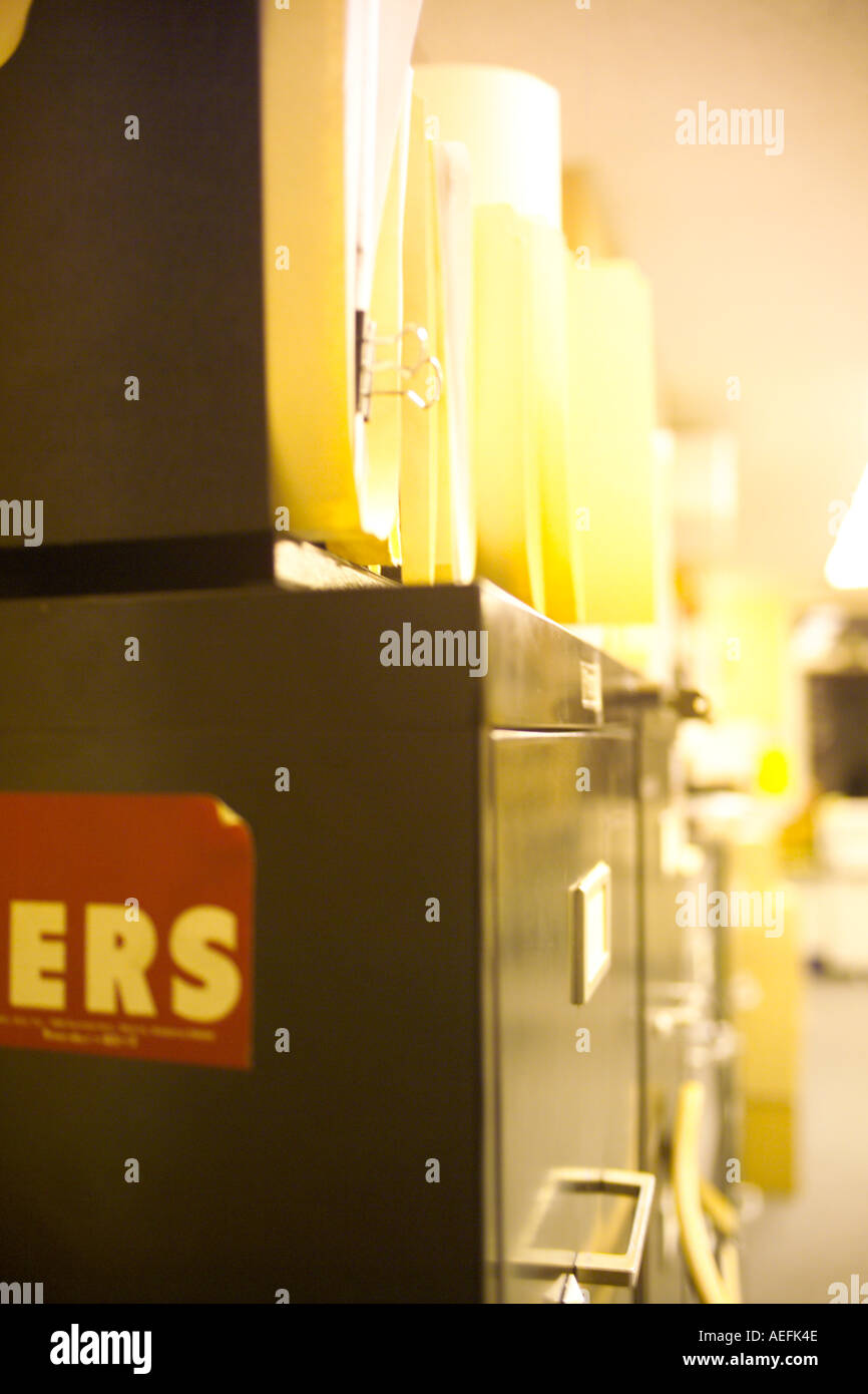 Files and filing cabinet Stock Photo - Alamy
