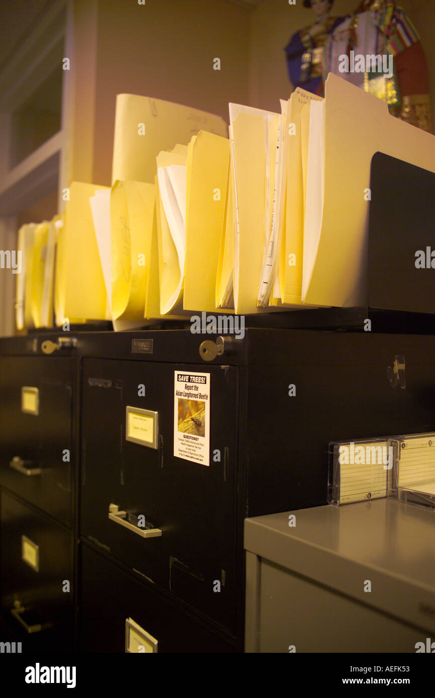 Files and filing cabinet Stock Photo - Alamy
