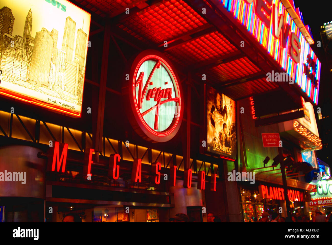 New York City Virgin Megastore Stock Photo - Alamy