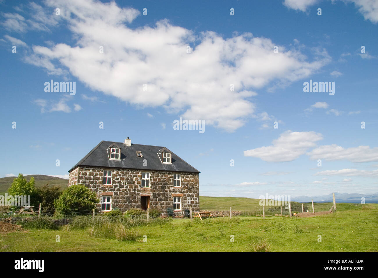 Manse house, Isle of Eigg Stock Photo - Alamy