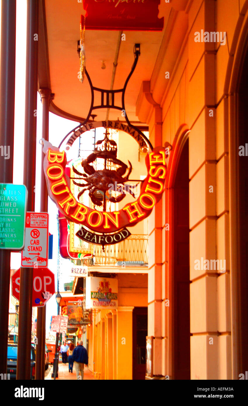 New Orleans French Quarter signs Stock Photo - Alamy
