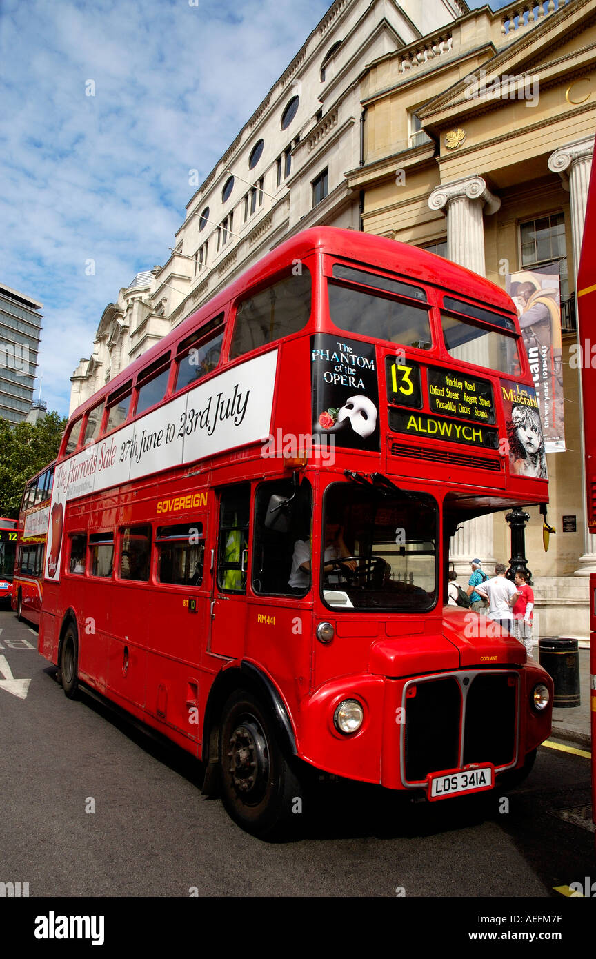 Red London double decker bus Stock Photo - Alamy